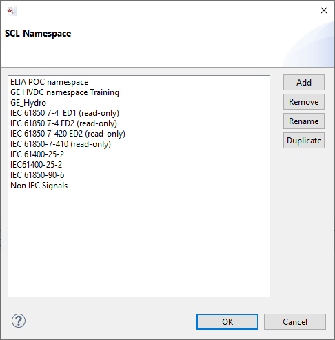 IEC 61850 Namespace